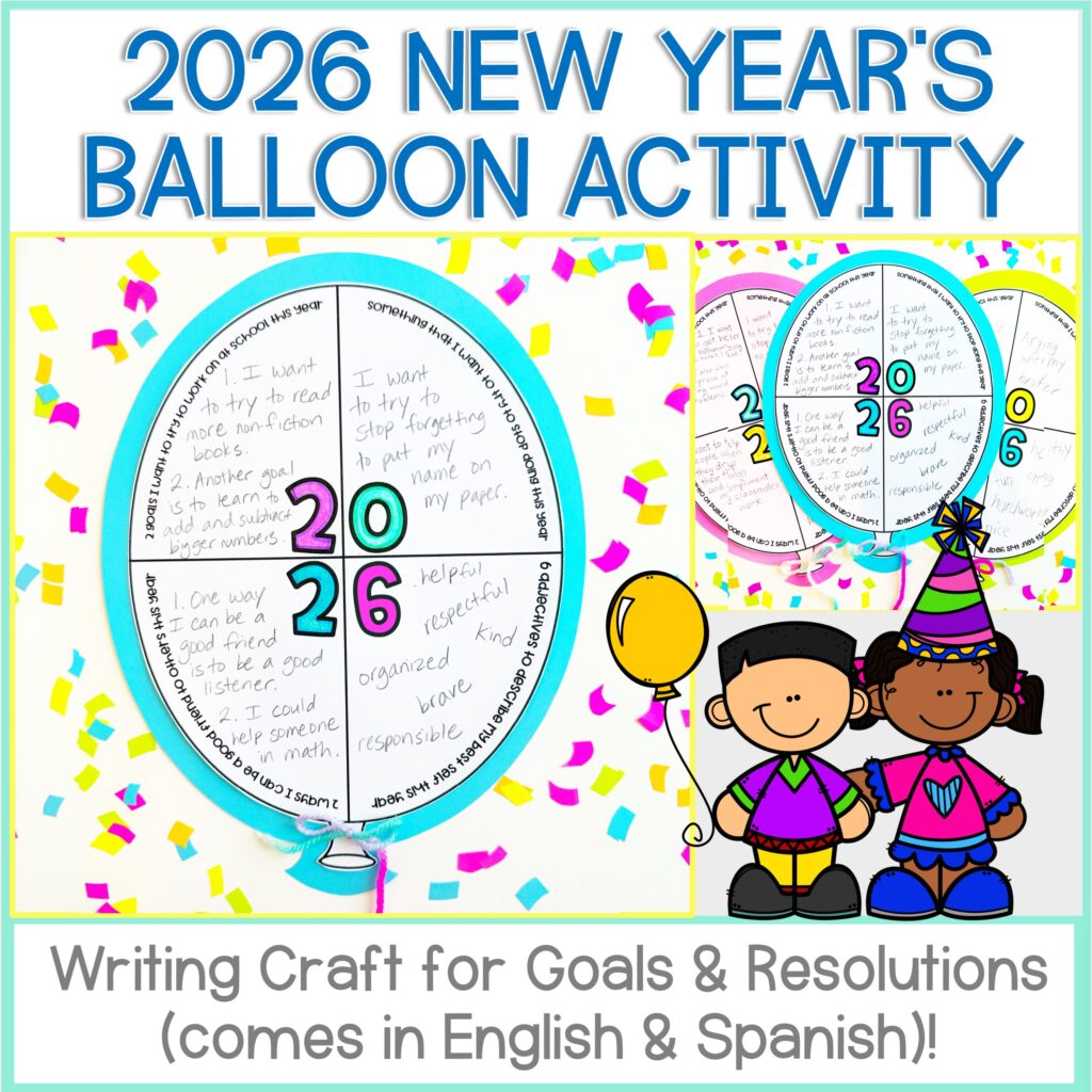 New Year's Activities 2026 Goals and Resolutions Balloons & Bulletin ...