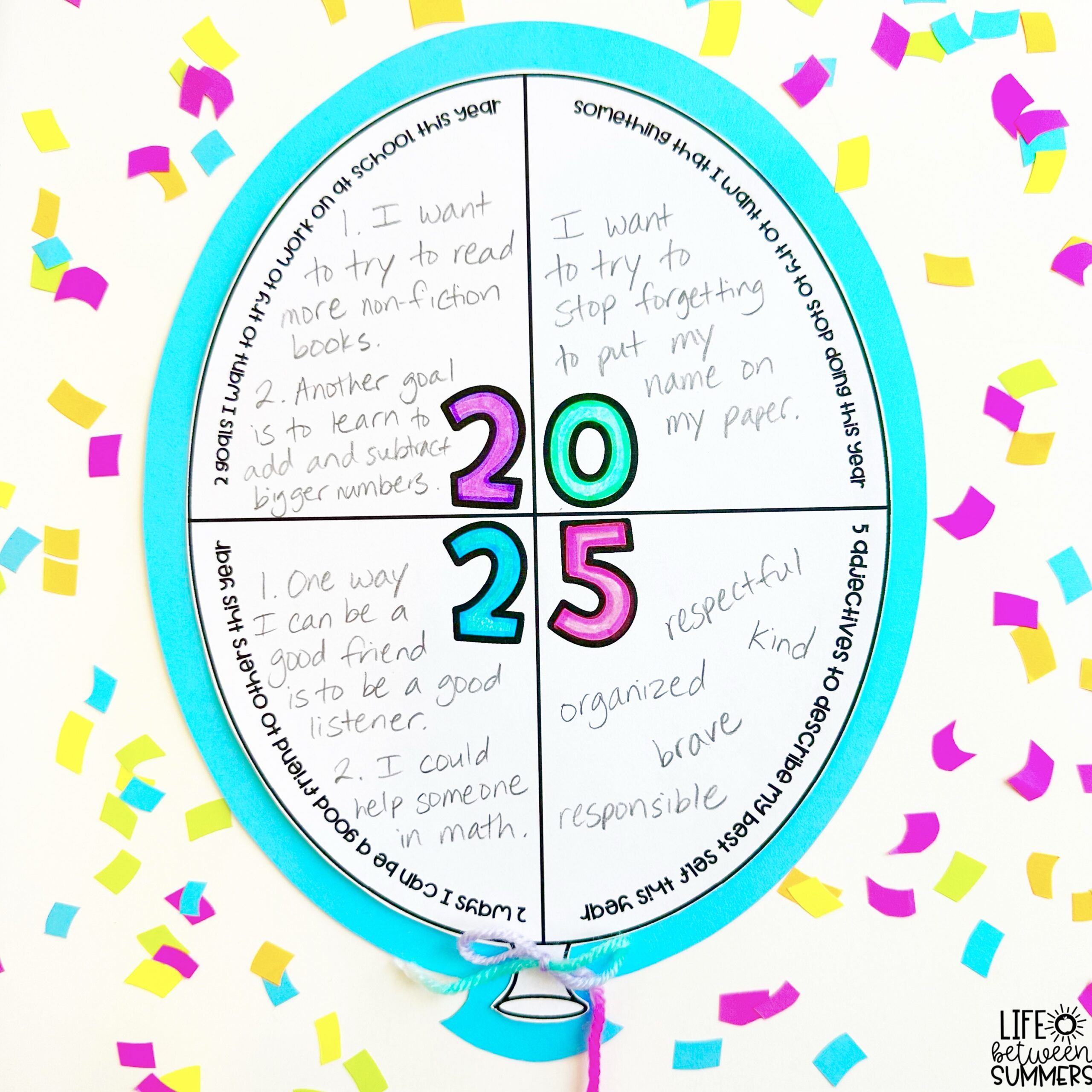 New Year's Activities 2025 Goals and Resolutions Balloons & Bulletin ...