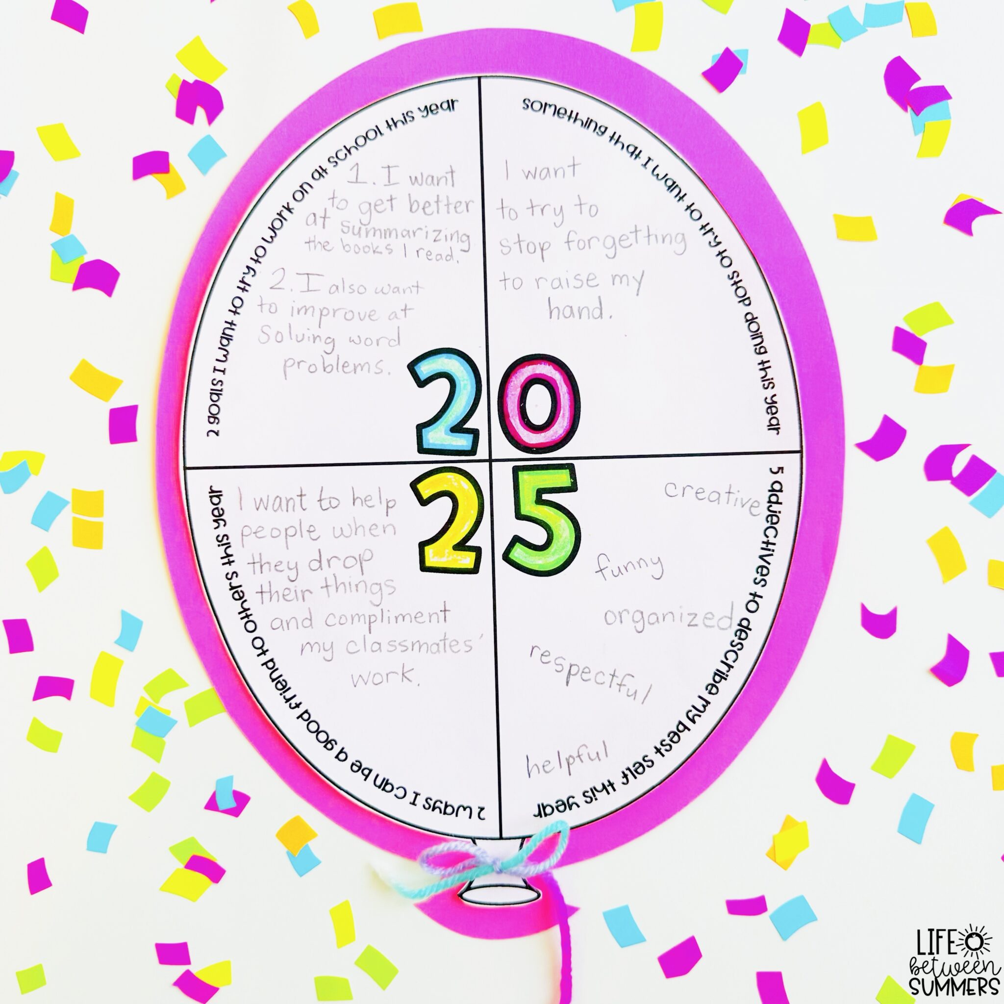 New Year's Activities 2025 Goals and Resolutions Balloons & Bulletin ...