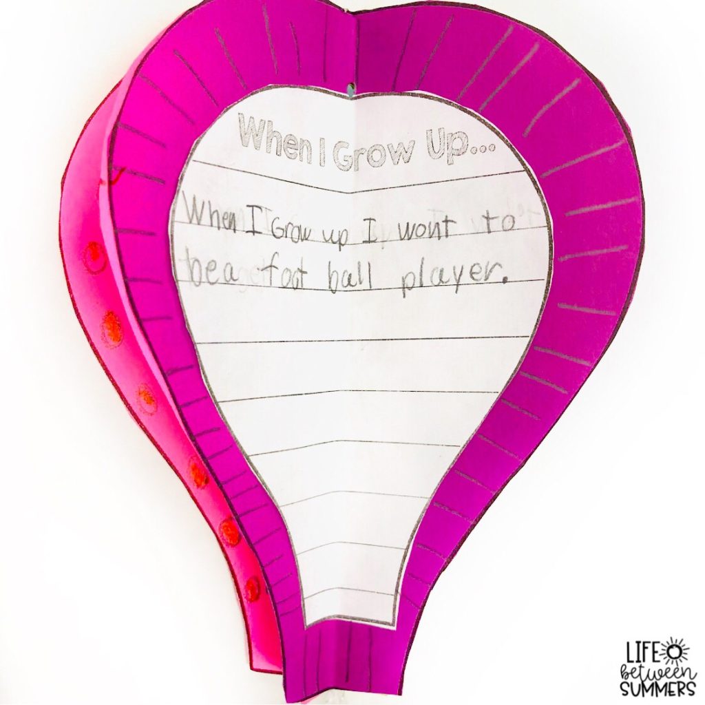 Hot Air Balloon Writing Craftivity - Life Between Summers