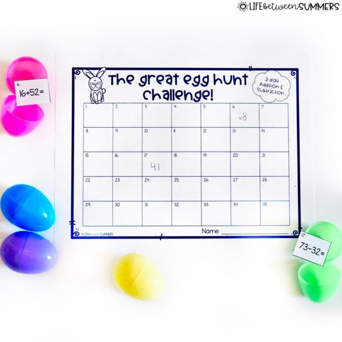Classroom Egg Hunt Ideas for Math and Language Arts - Life Between Summers