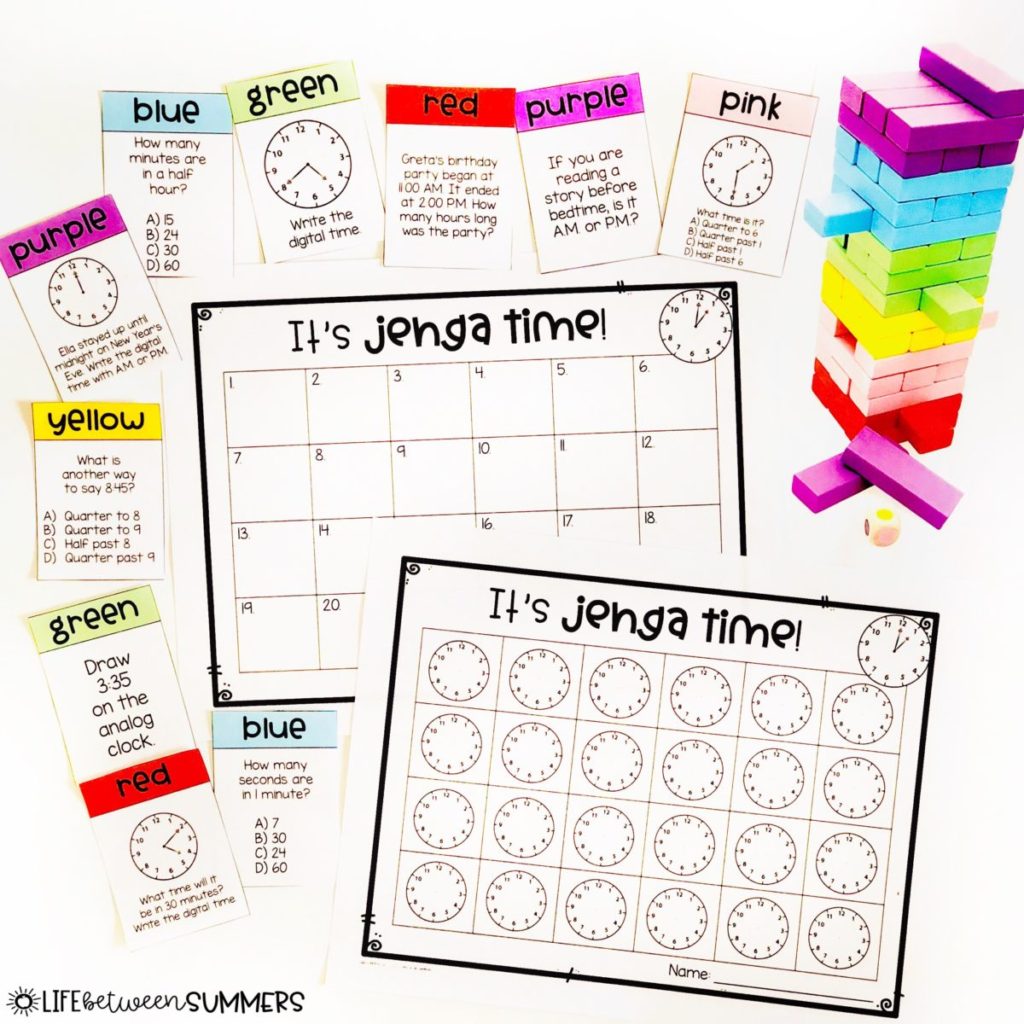 Jenga Game Cards: Engaging Math & Literacy Center Activities for the ...