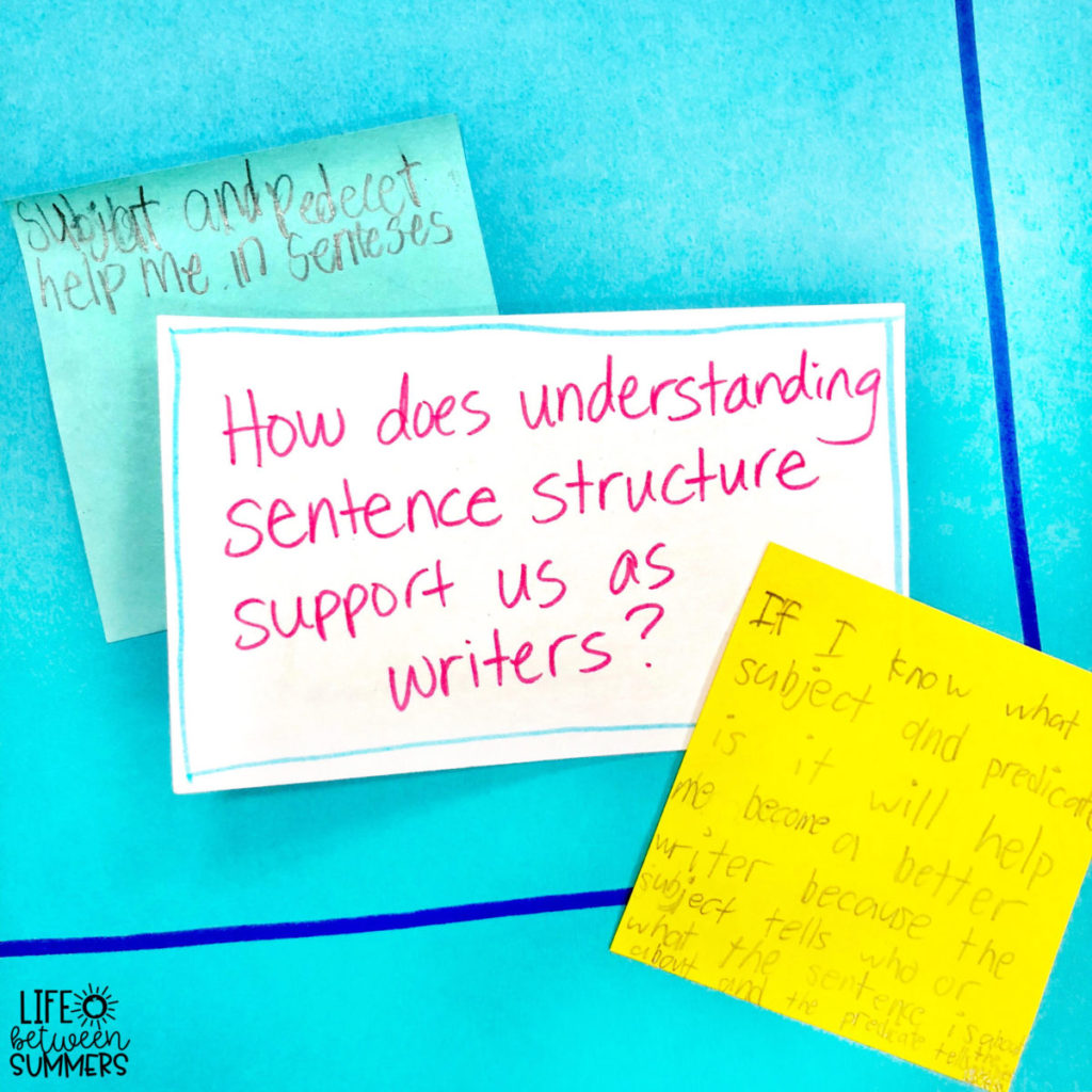 Subject and Predicate Puzzle Pieces - Life Between Summers