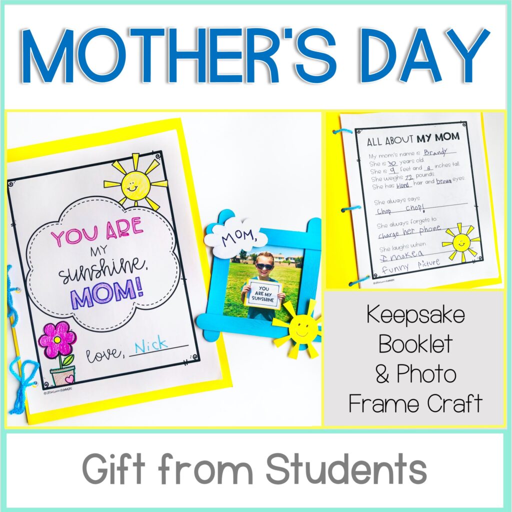Mother's Day "You Are My Sunshine" Book and Picture Frame Craft - Life ...