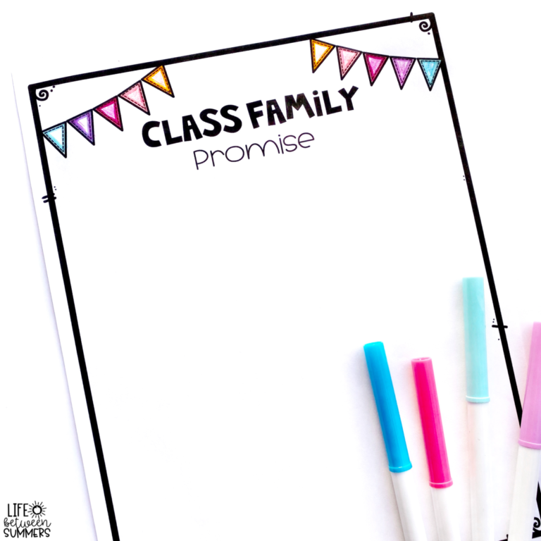 Our Class is a Family Activity - Life Between Summers