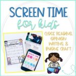 Screen Time: Close Reading Article, Opinion Writing Paper, & iPhone ...