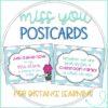 I Miss You Postcards Distance Learning - Life Between Summers