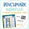 Benchmark Advance 4th Grade Vocabulary Word, Picture & Definition Cards ...