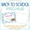 Rainbow Back to School Postcards to Students - Life Between Summers