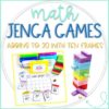 Math Jenga Game Cards for Adding to 20 with Ten Frames - Life Between ...