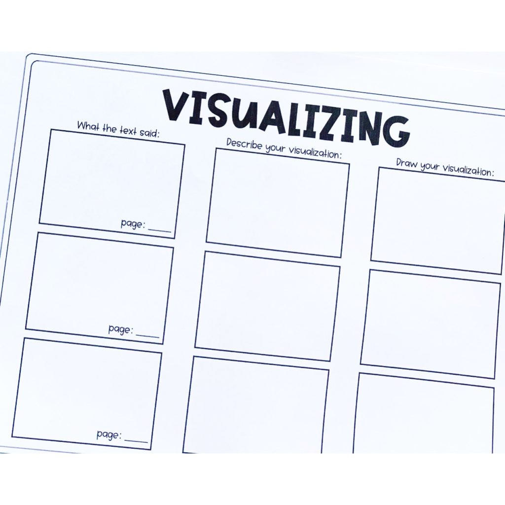 Visualizing Anchor Chart And Graphic Organizer For Reading visualizing-anchor-chart-and-graphic-organizer-for-reading