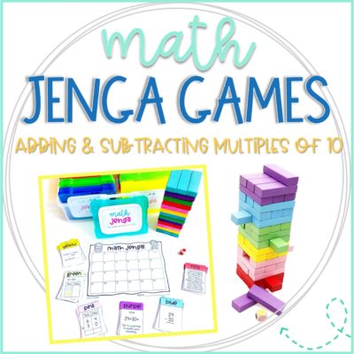 Math Jenga Games MEGA Growing Bundle for 1st Grade - Life Between Summers