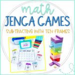 Math Jenga Game Cards for Subtraction within 20 with Ten Frames - Life ...