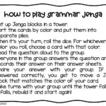 Grammar Jenga Game for Irregular Past Tense Verbs - Life Between Summers