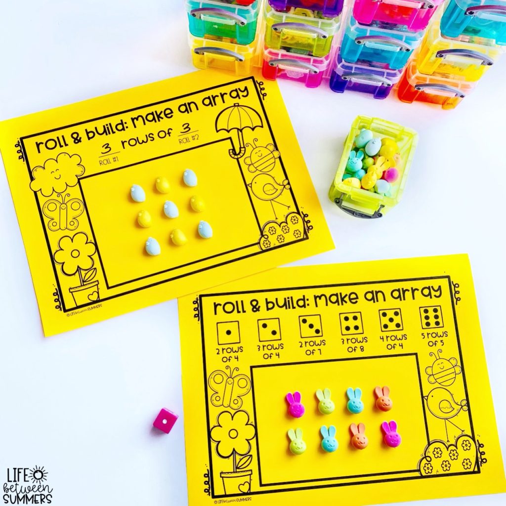 Spring Activities for Repeated Addition and Multiplication Arrays ...