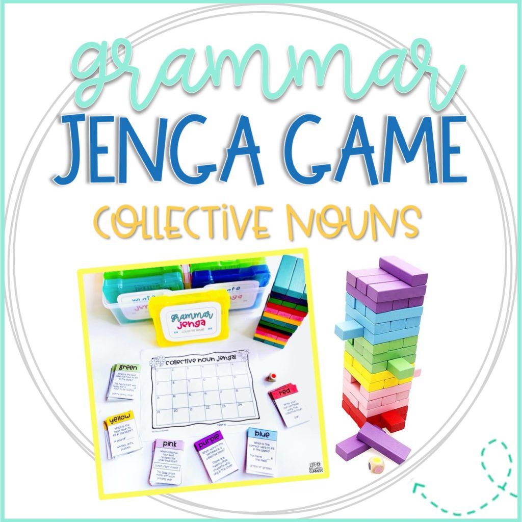 Grammar Jenga Game for Collective Nouns - Life Between Summers