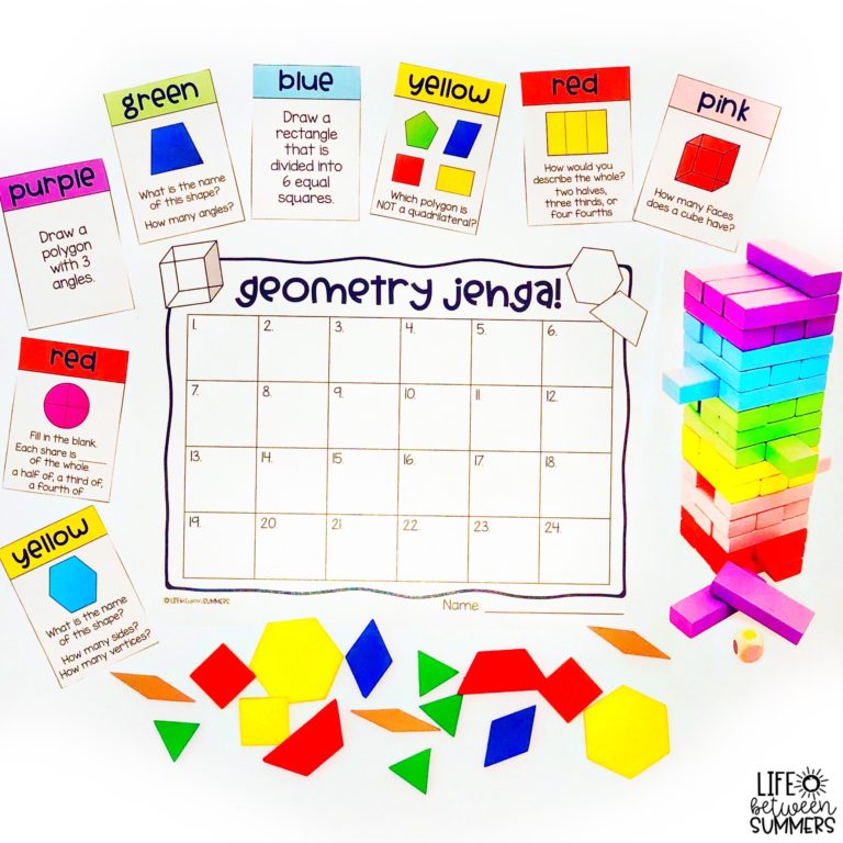 Engaging Geometry Activities for Primary Grades - Life Between Summers