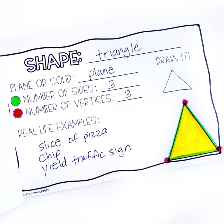 2D and 3D Shape Books - Life Between Summers