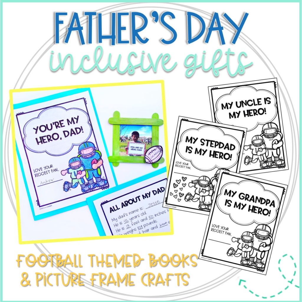 Inclusive Football Father's Day Book and Picture Frame Craft - Life ...