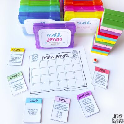 Math Jenga Game Cards for Rounding to the Nearest 100 - Life Between ...