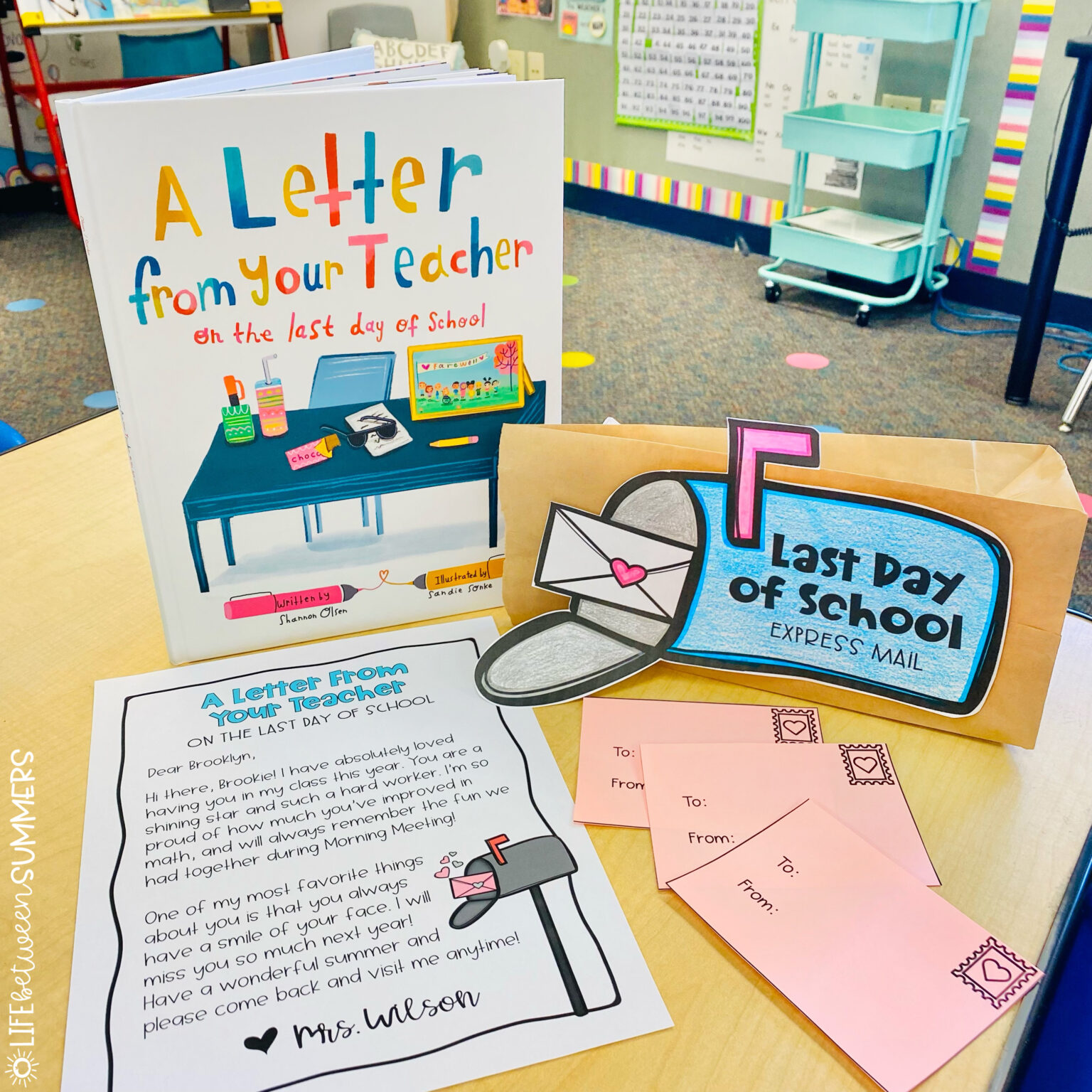 A Letter From Your Teacher Book Companion : Last Day of School Activity ...