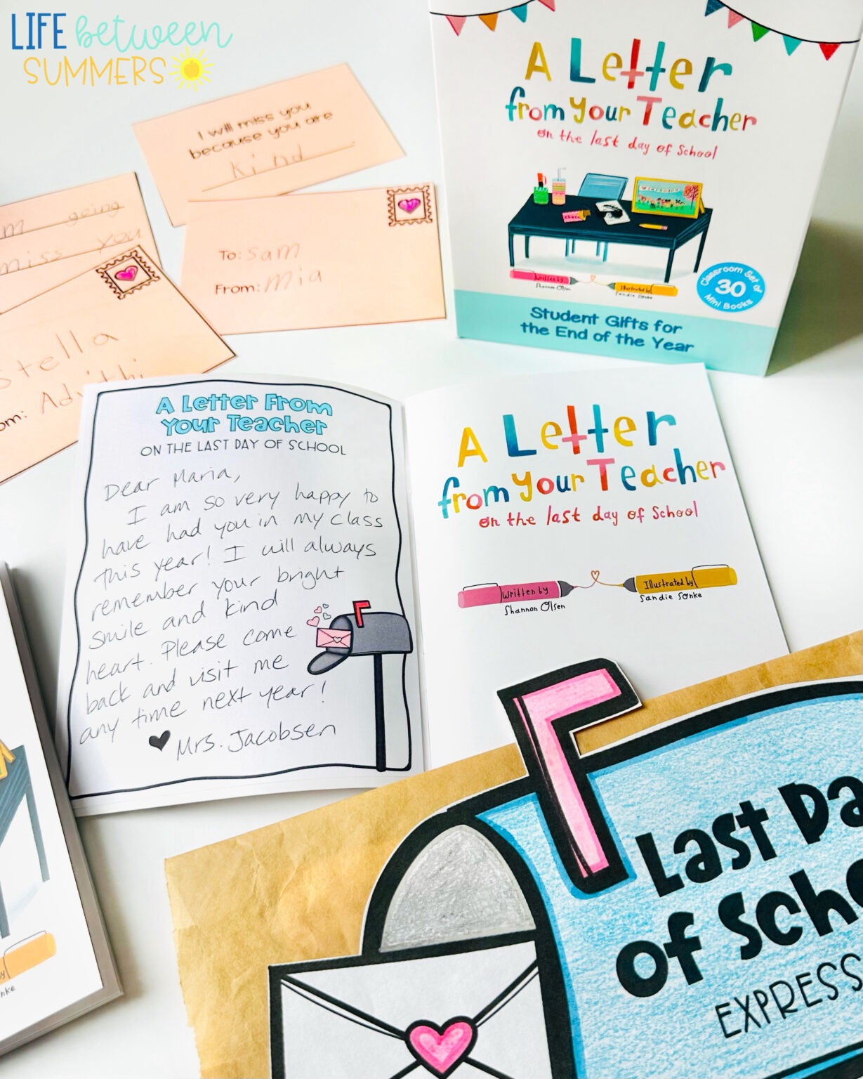 A Letter From Your Teacher Book Companion : Last Day of School Activity ...