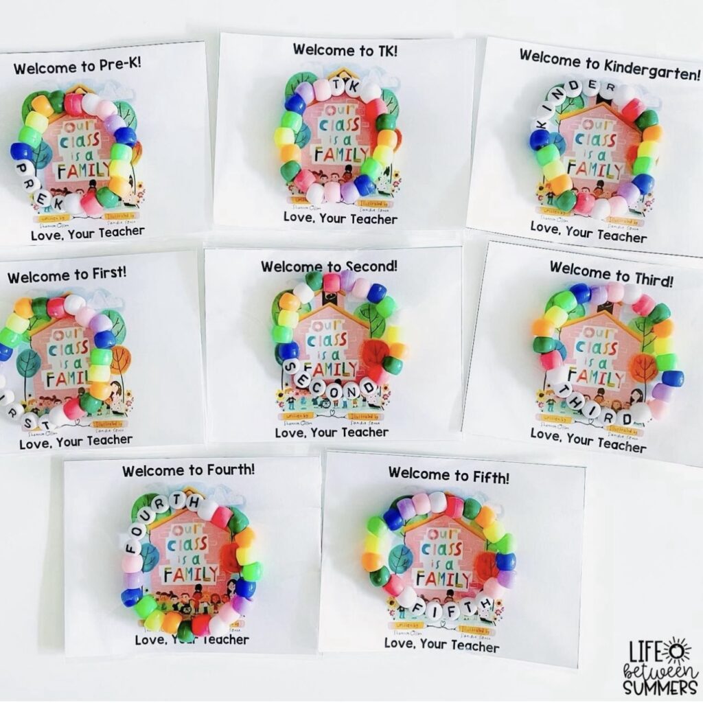 Our Class is a Family bracelets - Welcome Gifts for Back to School ...