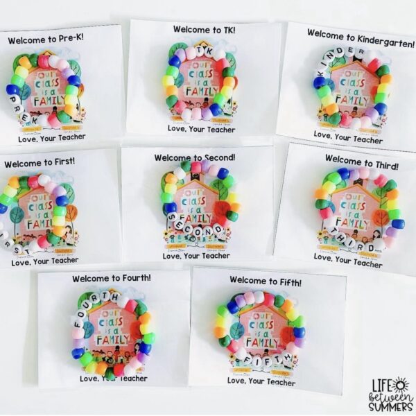 Our Class is a Family bracelets - Welcome Gifts for Back to School ...