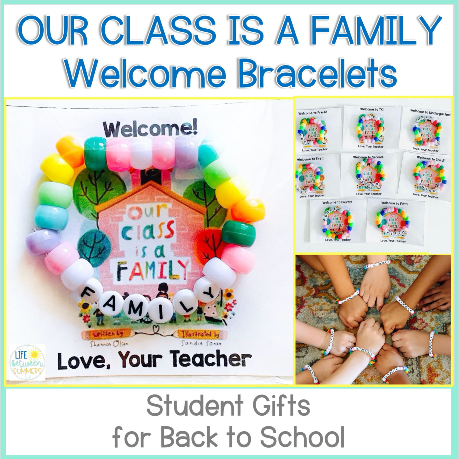 Our Class is a Family bracelets - Welcome Gifts for Back to School ...