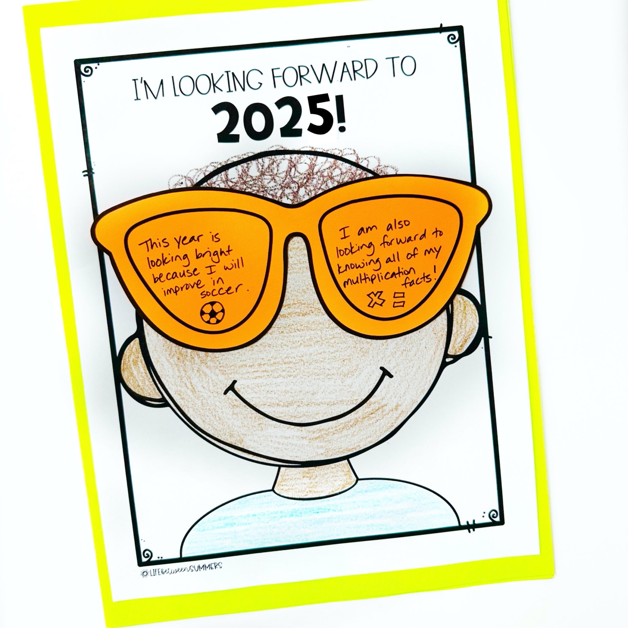 Student Goal Setting Activities - Life Between Summers