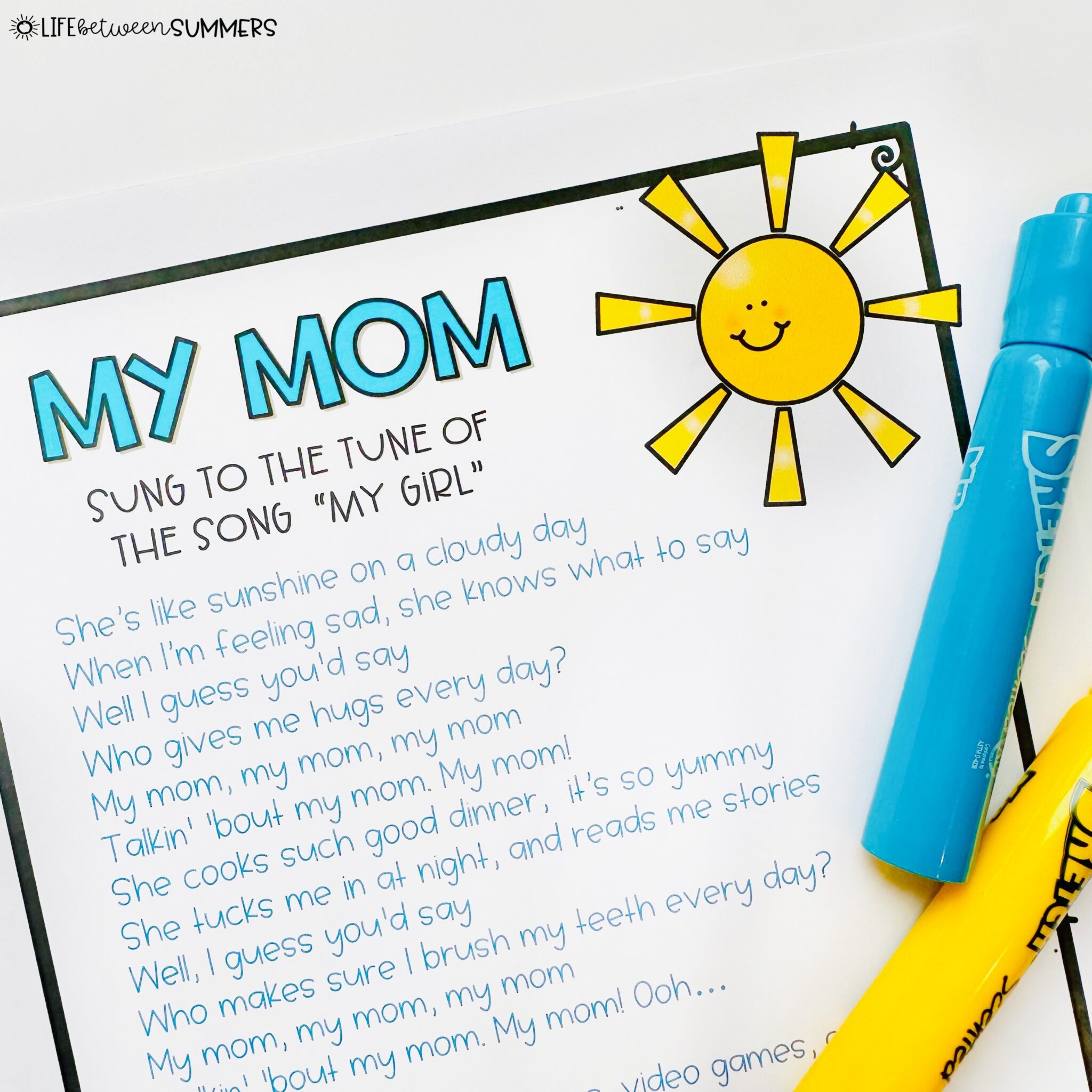 Mother’s Day School Party with a You Are My Sunshine theme - Life ...