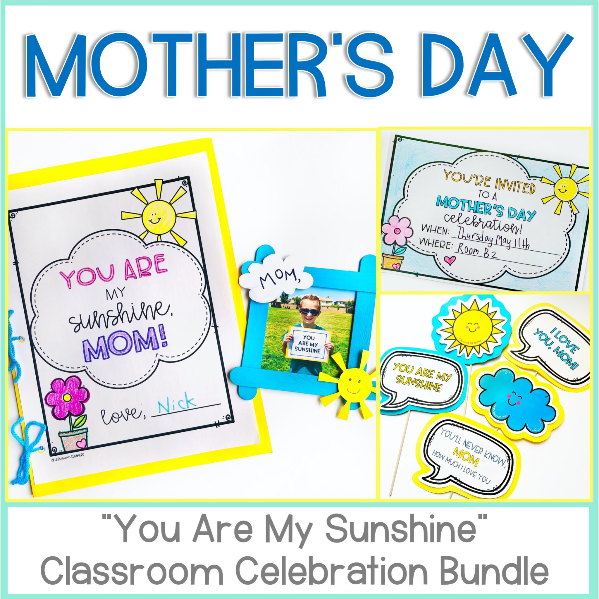 Mother's Day Party Growing Bundle - You Are My Sunshine theme - Life ...