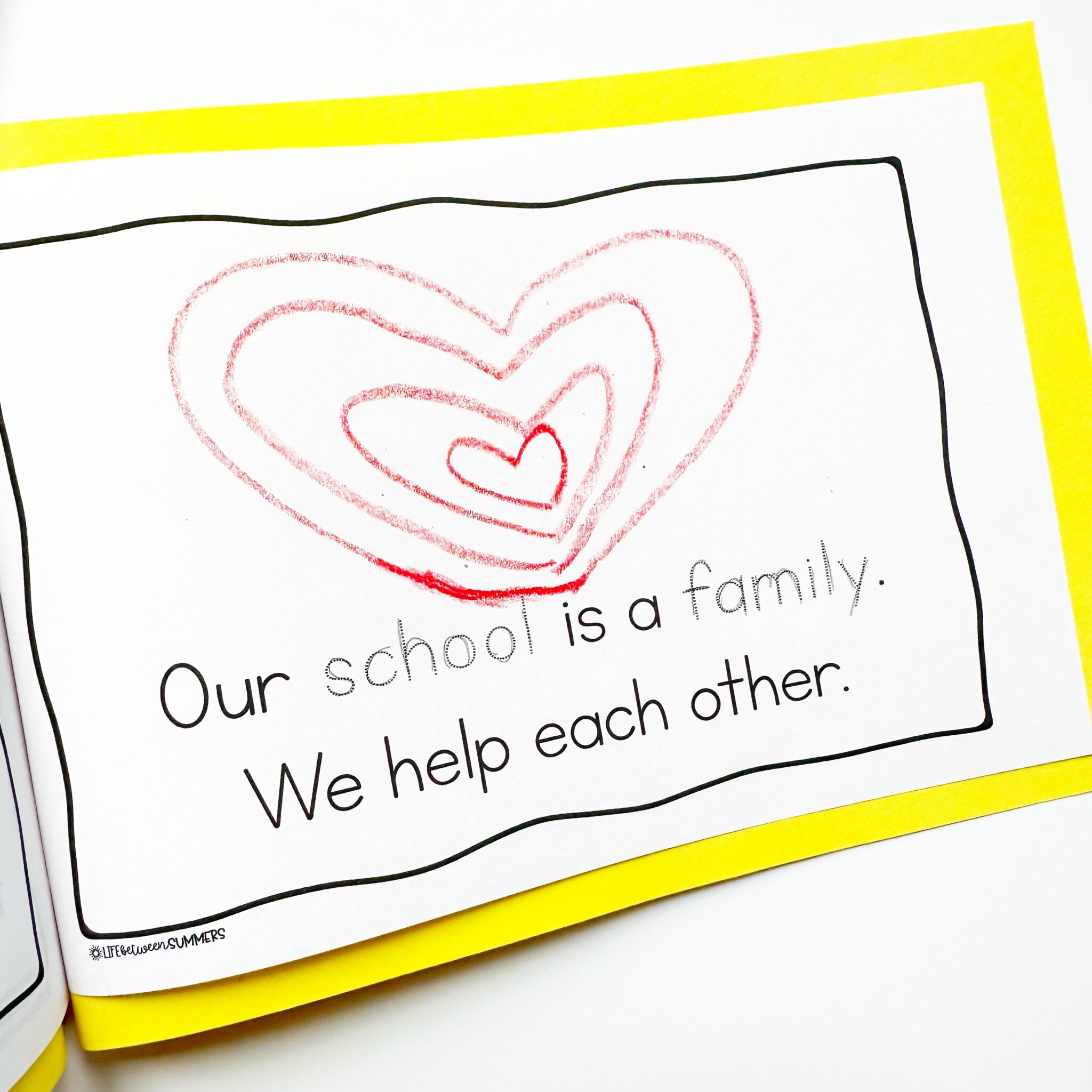 Our School is a Family Activity - Adapted - Life Between Summers