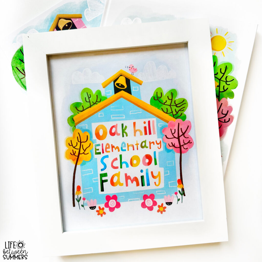 Our Class is a Family Personalized Schoolhouse Sign - Life Between Summers