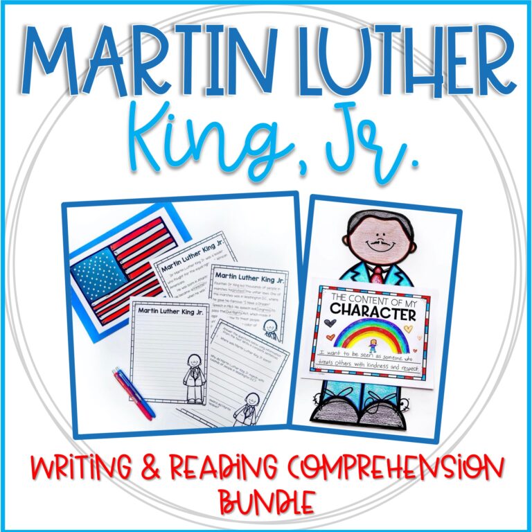 Martin Luther King Jr. Character Education Writing Craftivity - Life ...