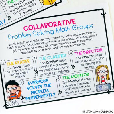 Student Jobs for Group Work and Collaborative Learning in Math - Life ...