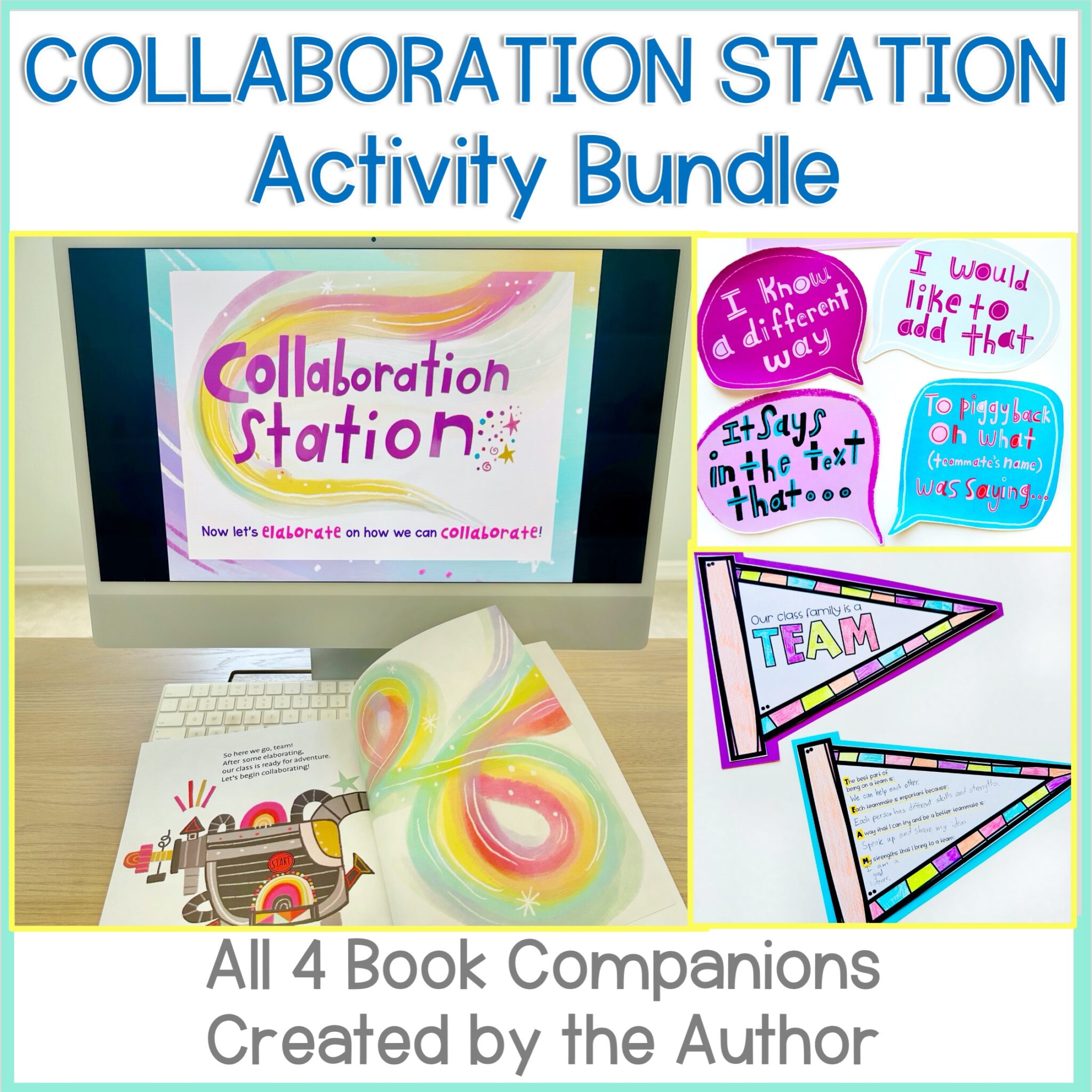 Collaboration Station Activities Bundle - Life Between Summers