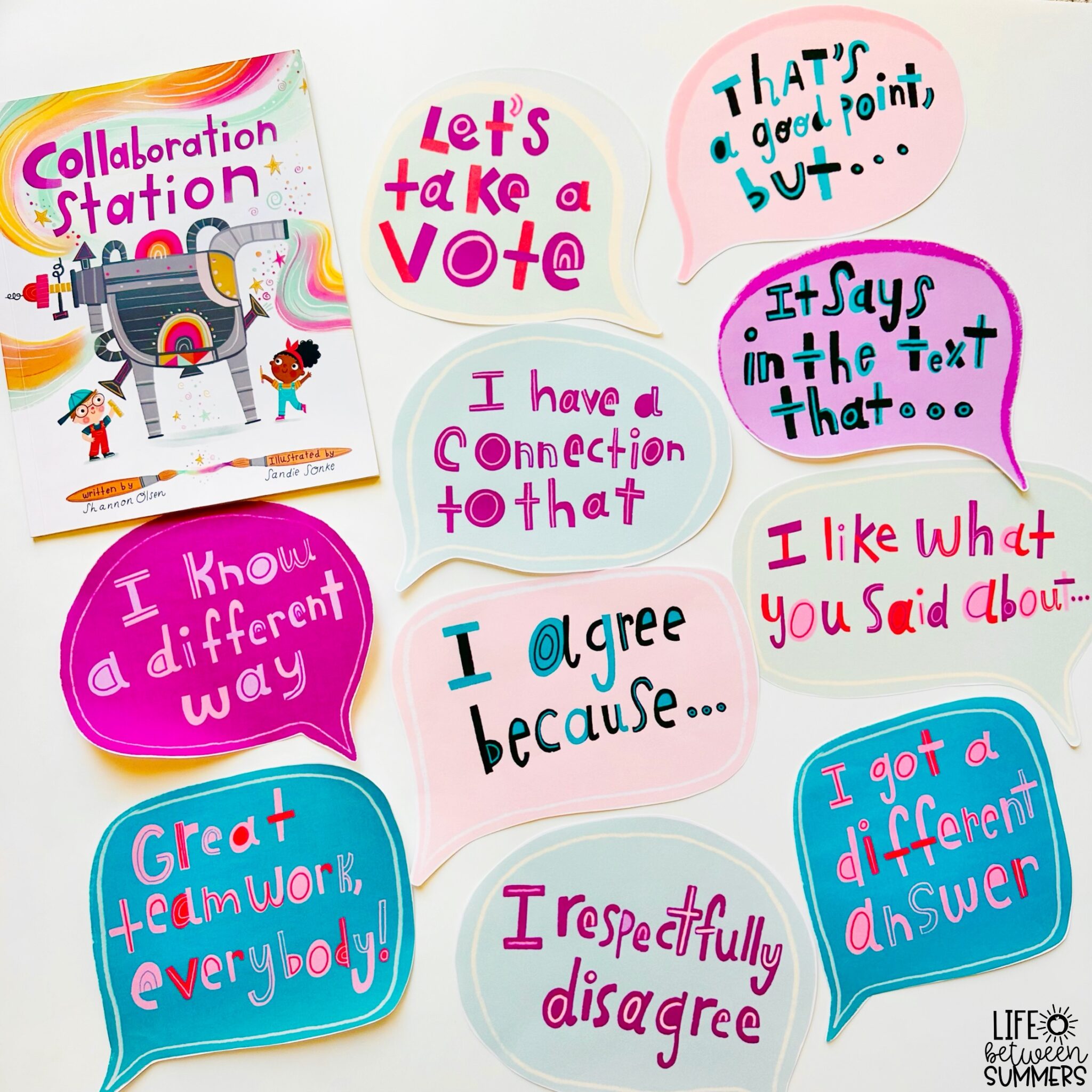 Collaboration Station Activities Bundle - Life Between Summers