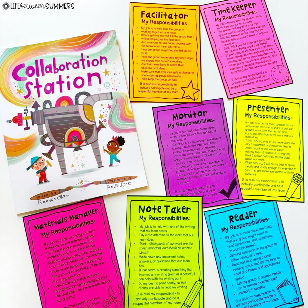 Student Job Role Cards for Small Group Activities - Life Between Summers