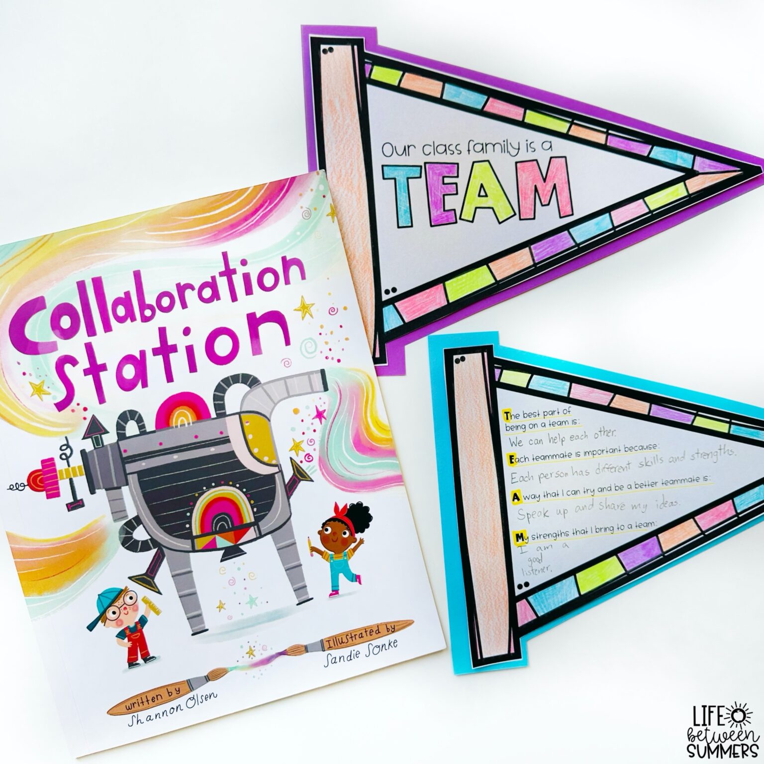 Collaboration Station Activities Bundle - Life Between Summers