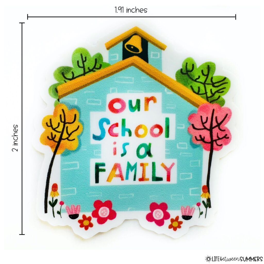 Our School is a Family sticker - Life Between Summers