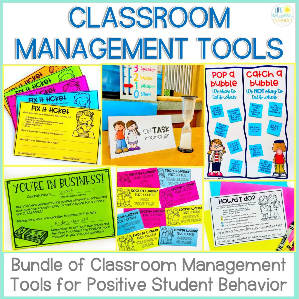 Fix It Ticket Classroom Management Tool for Behavior - Life Between Summers