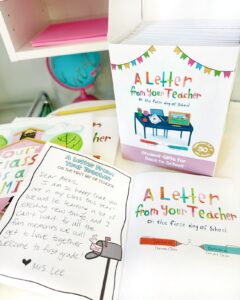 Class Set of Mini Books: A Letter From Your Teacher on the First Day of ...