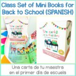 Class Set of Mini Books: Una carta de tu maestra en el primer día de ...