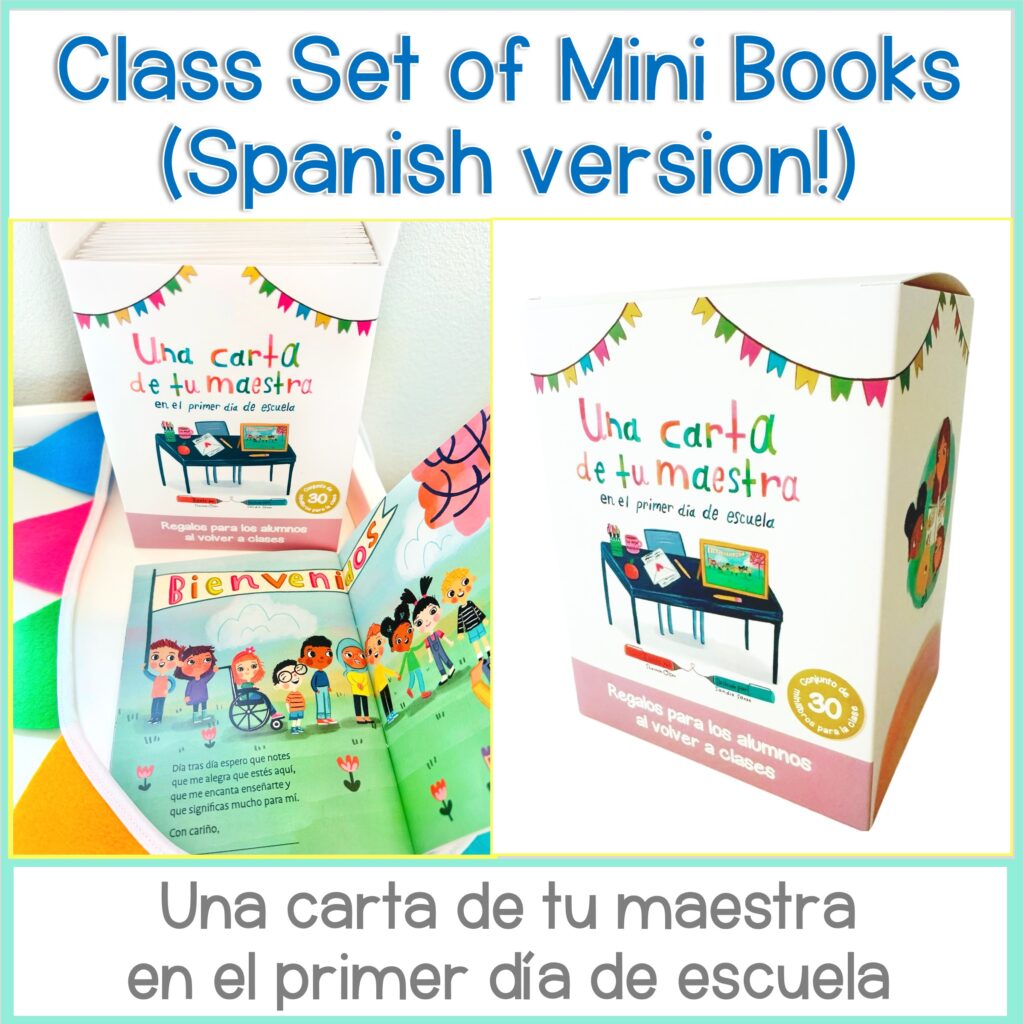 Class Set of Mini Books: Una carta de tu maestra en el primer día de ...