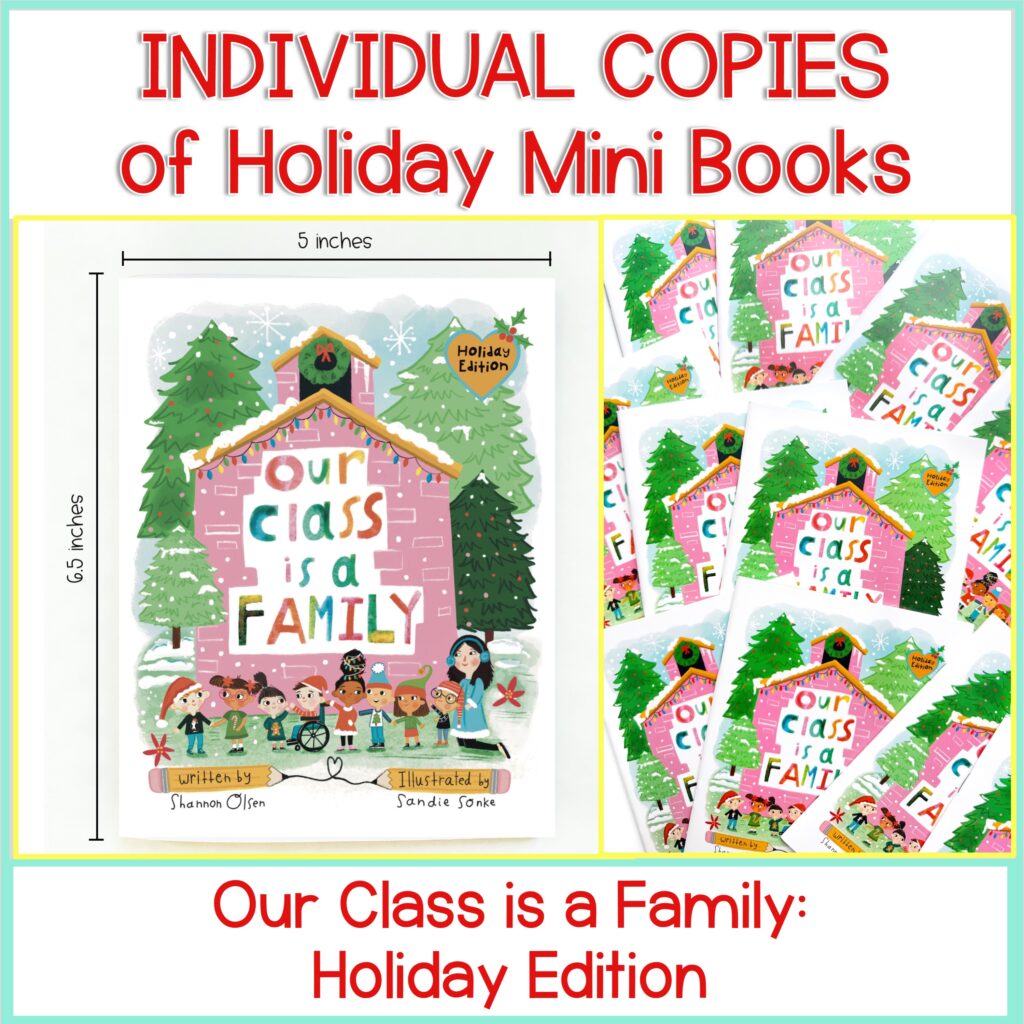 Individual Mini Books: Our Class is a Family Holiday Edition - Life ...