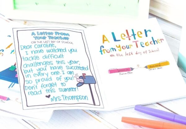 End of Year Class Set of Mini Books: A Letter From Your Teacher on the ...